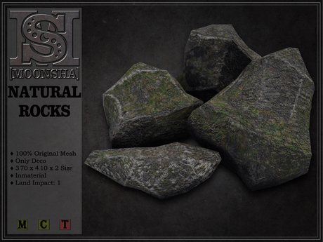 Second Life Marketplace - [MoonSha] Natural Rocks